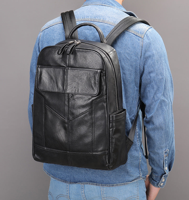 Camel Mountain Blizzard™ Edge Backpack | Leather Laptop Backpack (15L ...
