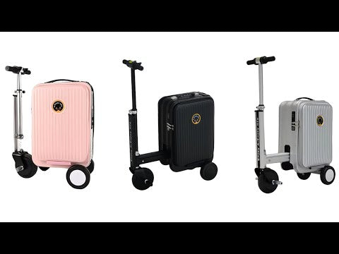 The Ruvion™ Elite – Electric Ride-On Smart Luggage – Camel Mountain